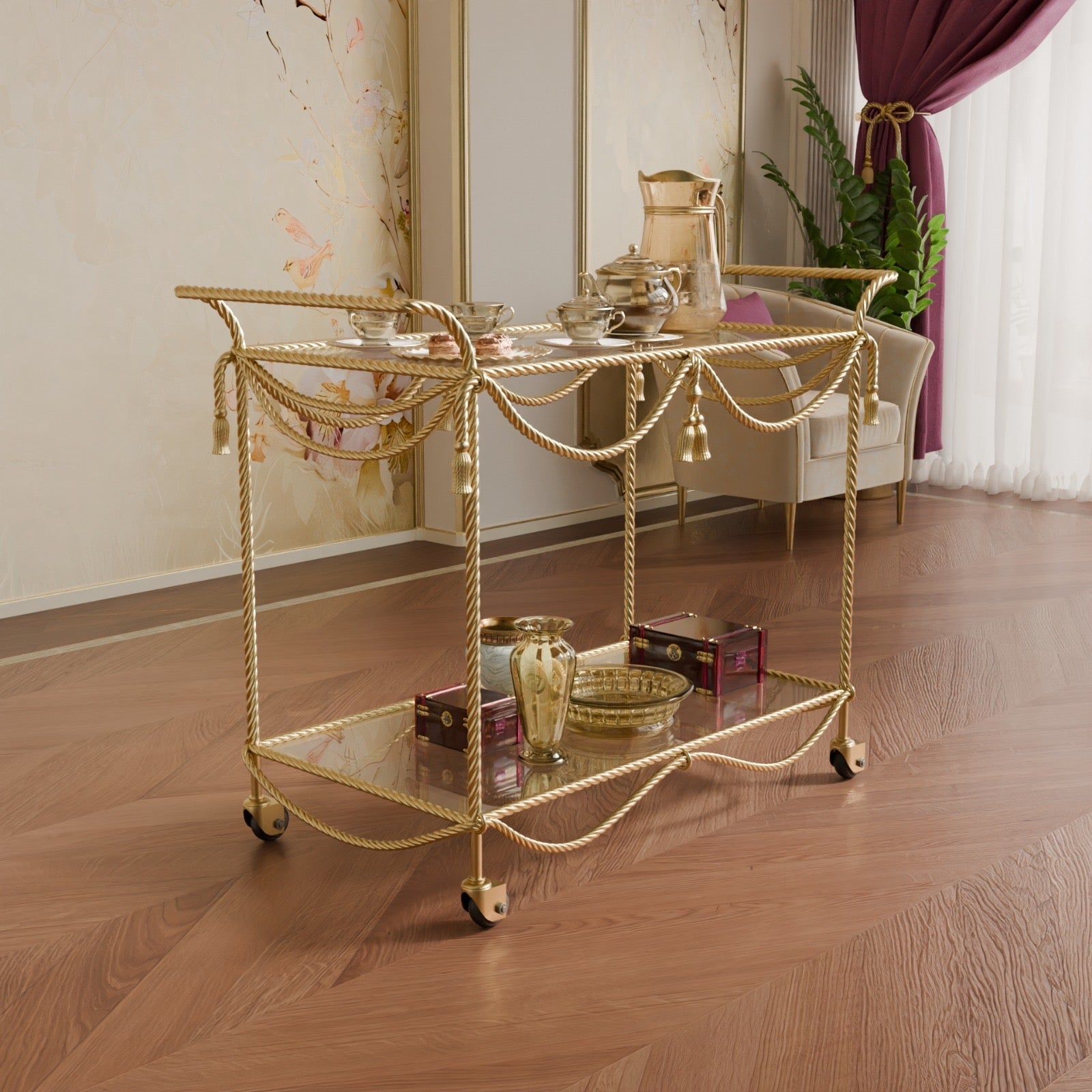 Elegant Serving Trolleys | Handcrafted Iron Designs by Choufani