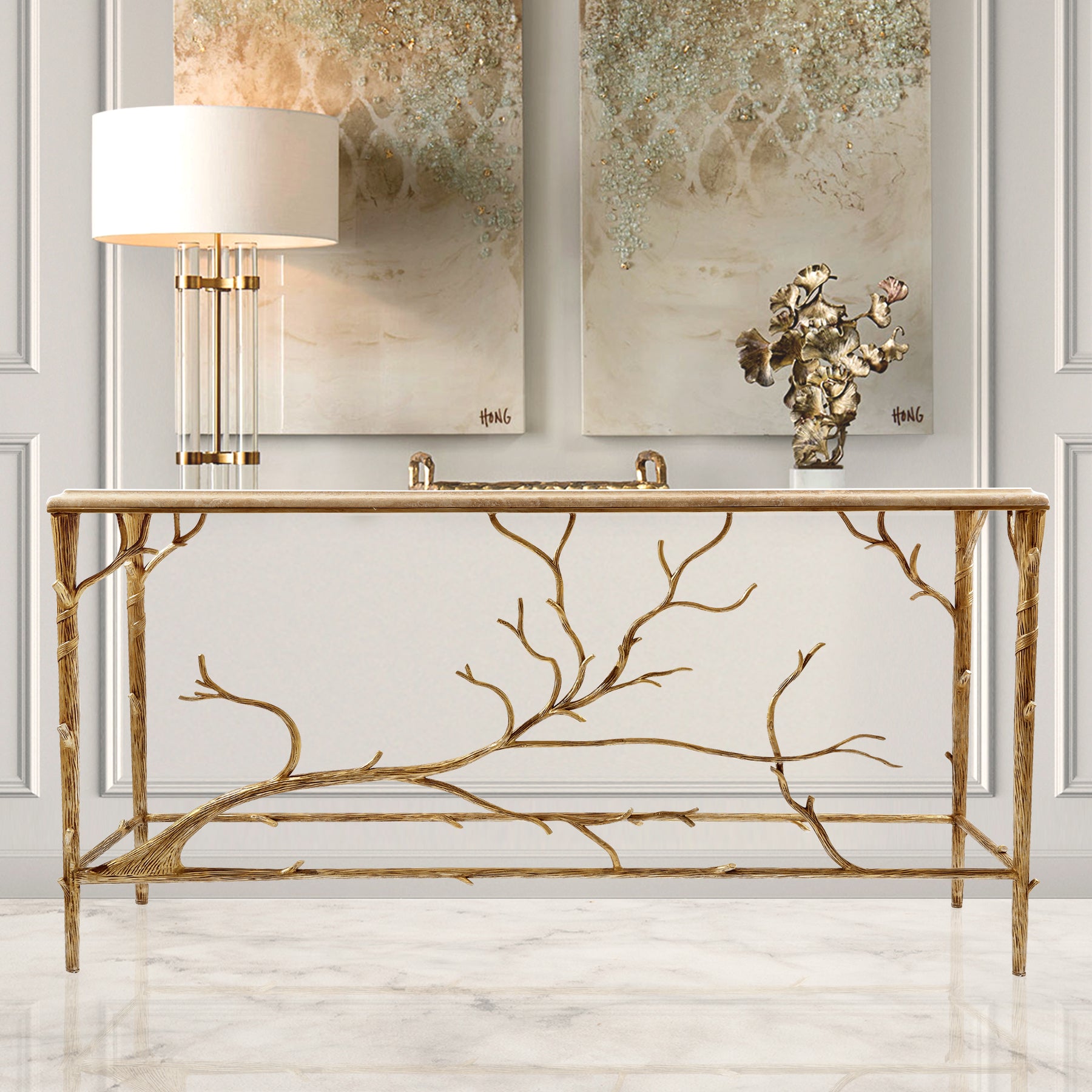 Amalfi Branch Console Table – Sculpted Luxury by Choufani